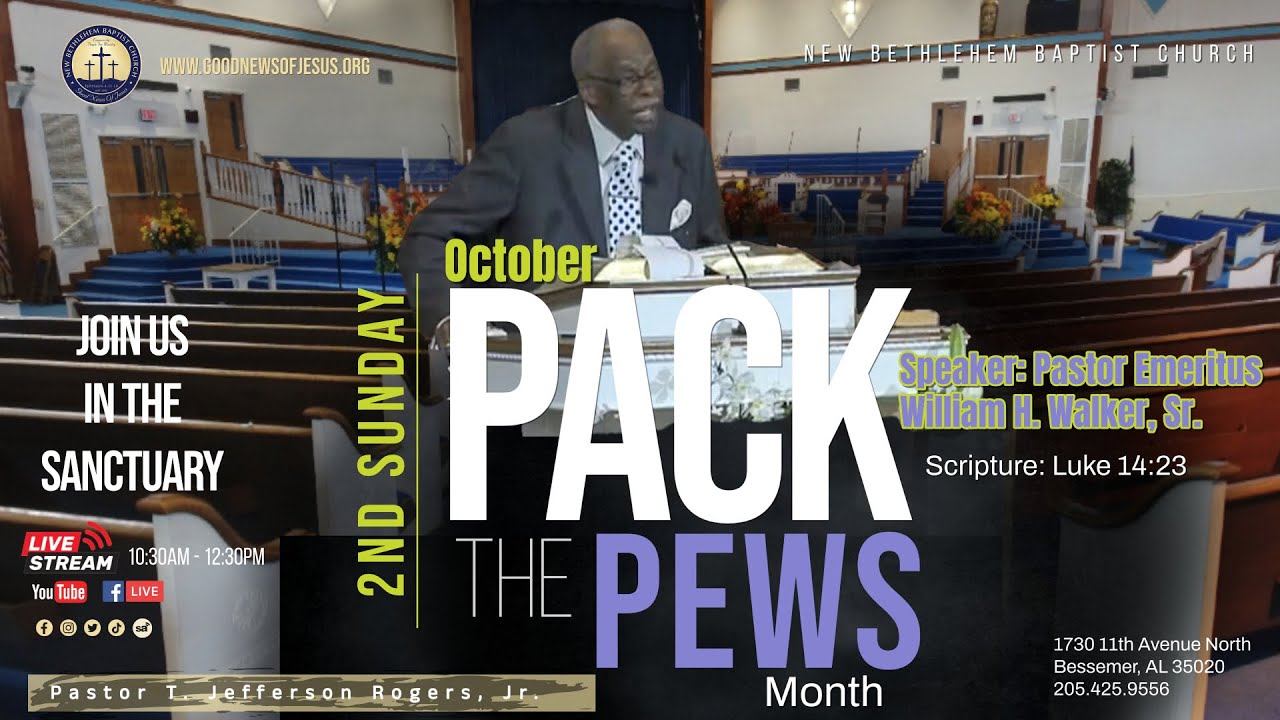 2nd Sunday October Pack The Pews Month - YouTube