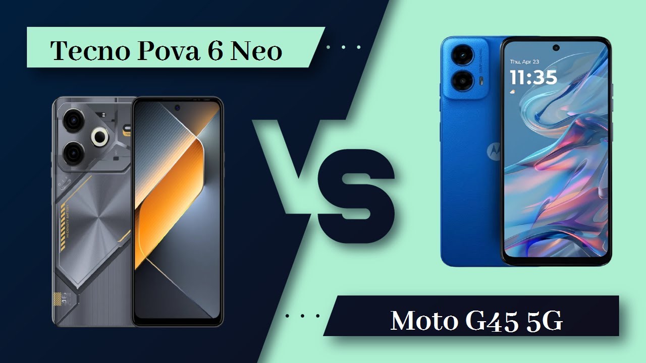 Tecno Pova 6 Neo Vs Moto G45 || Full Comparison ? Which one is Best ...
