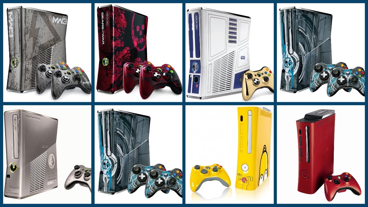 Every Xbox 360 Model Ever Including Limited Editions YouTube