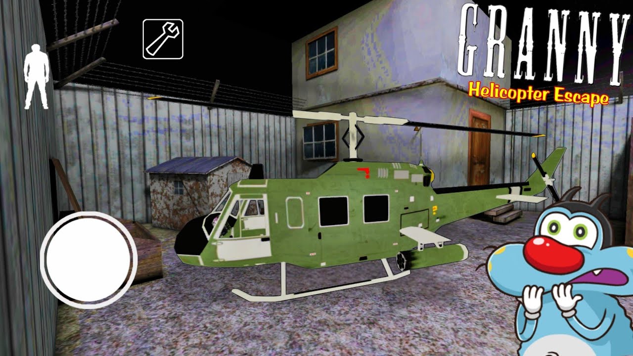 Granny New Way Helicopter Escape | Granny 1.9 Update With Oggy and Jack ...
