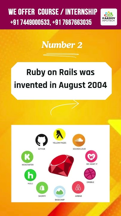 Learn Ruby on Rails | What Is Ruby On Rails? | Ruby On Rails For Beginners | kaashiv review # ...