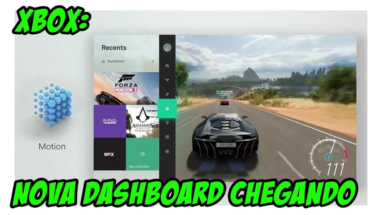 XBOX : FLUENT DESIGN É O NOME DA NOVA DASHBOARD - YouTube