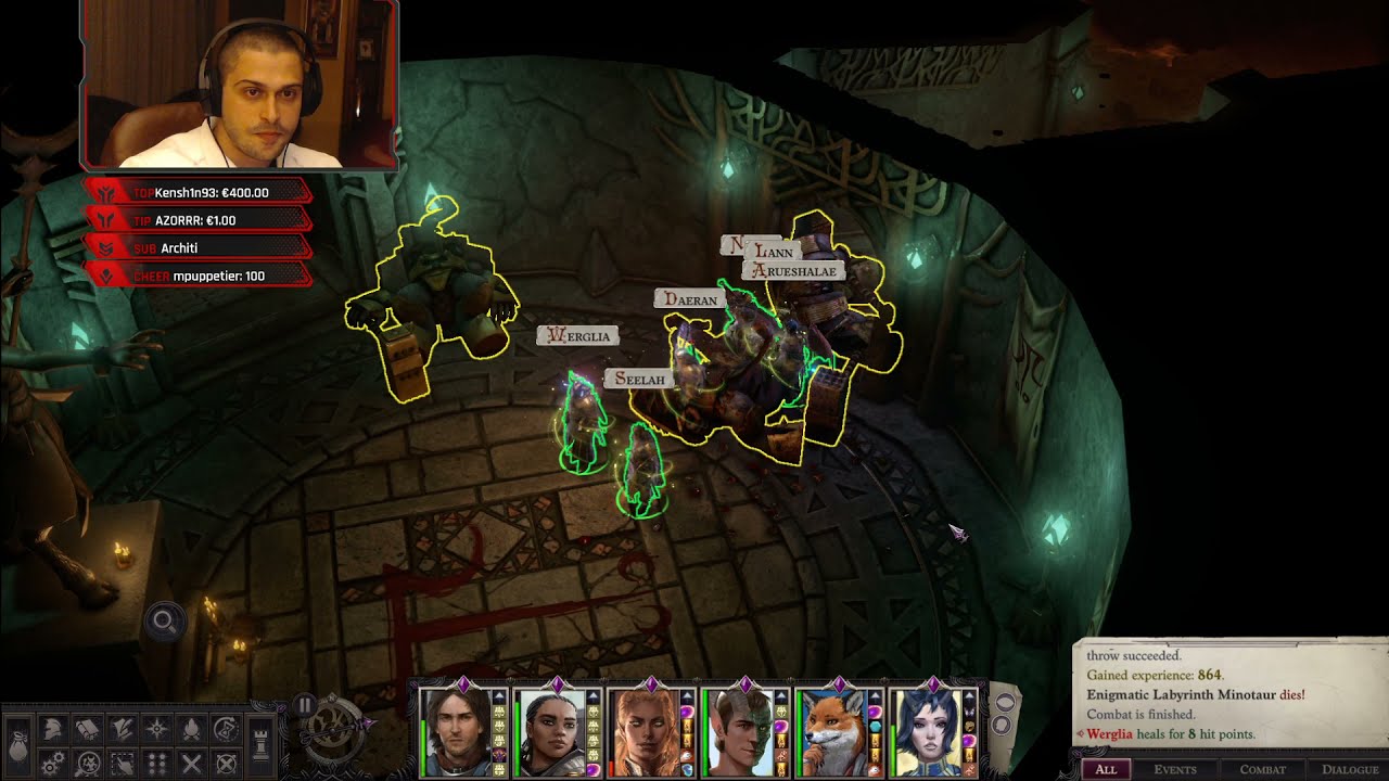 Pathfinder: WotR - Baphomet High Priest Boss Fight - Hard Difficulty ...