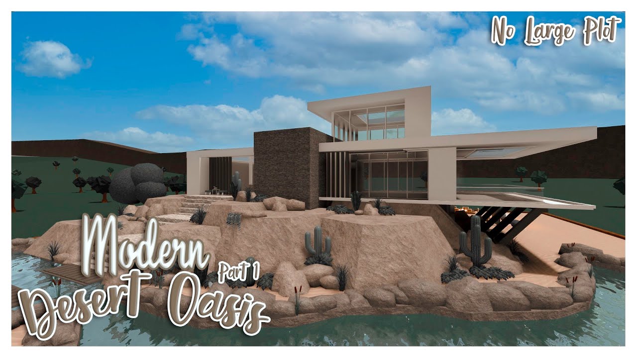 ROBLOX | Bloxburg: Modern Desert Oasis Speedbuild | Part 1 | 209k ...