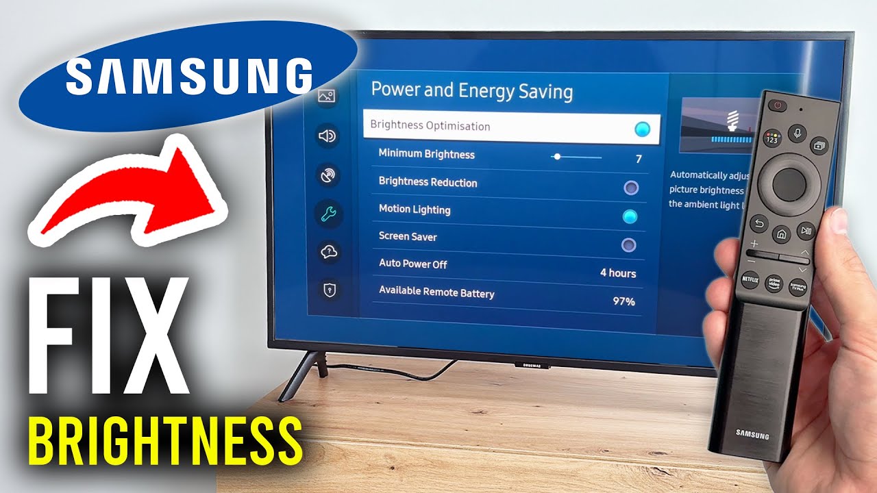 How To Fix Samsung TV Low Brightness (Too Dark) - Step By Step - YouTube