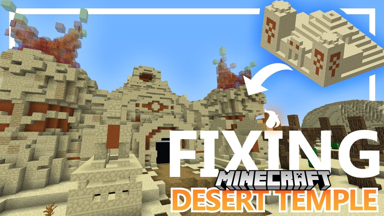 Transforming a Desert Temple in Minecraft - YouTube