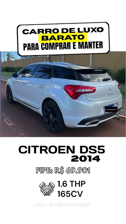 CARROS PRA PAGAR DE PATRÃO EP.1 - CITROEN DS5 com motor THP #dicasautomotiva #citroen # ...