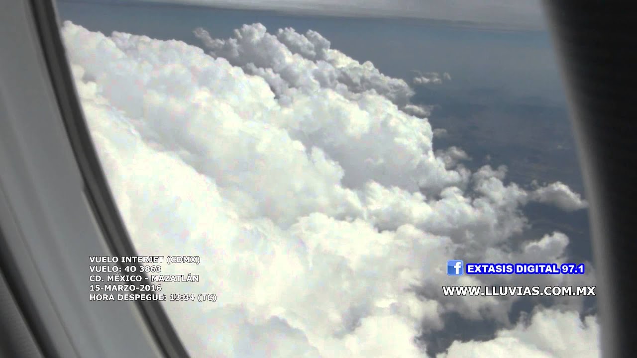 UN PASEO POR LAS NUBES. VUELO INTERJET CD. DE MÉXICO - MAZATLÁN. LIGERA ...