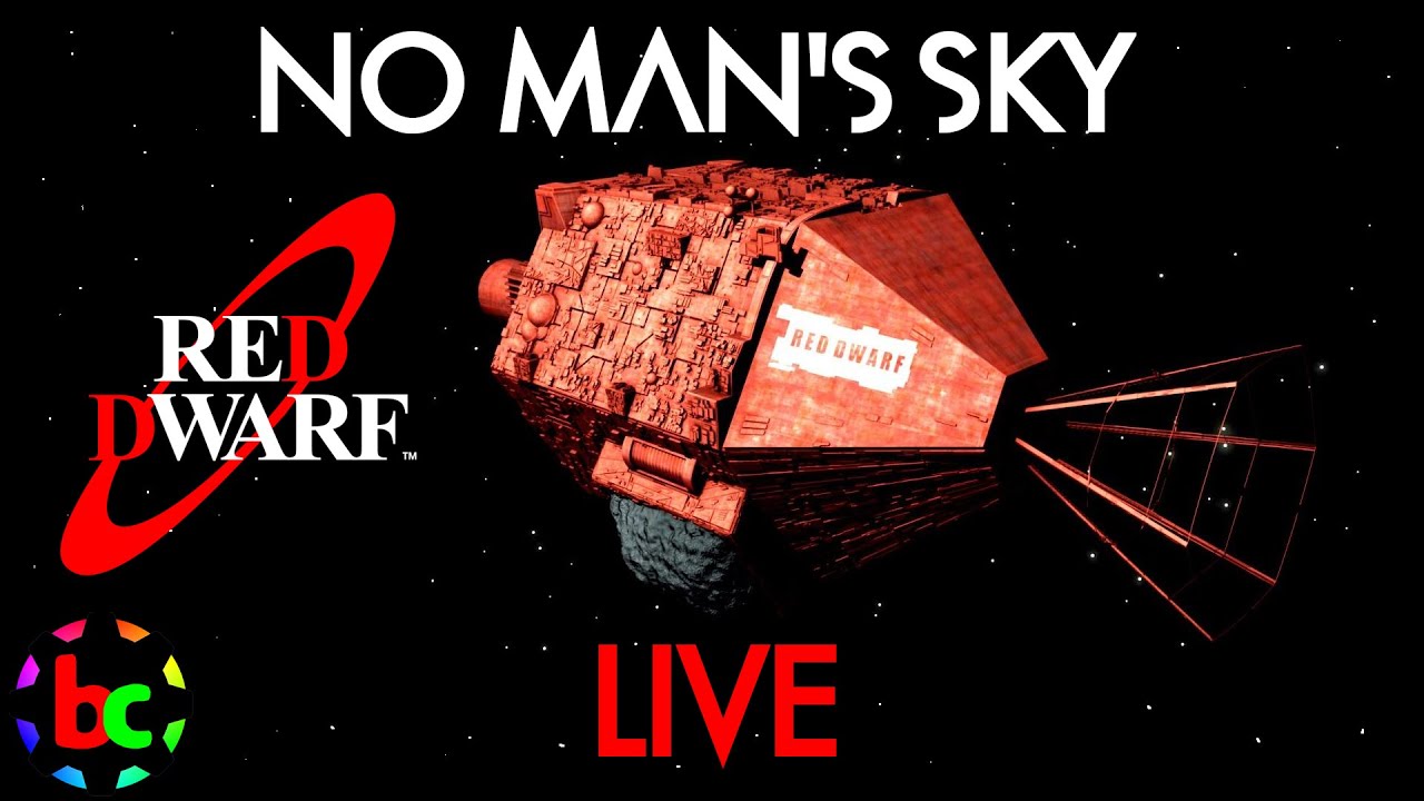 NO MAN'S SKY VOYAGERS Building A RED DWARF Corvette! NMS Gameplay LIVE ...