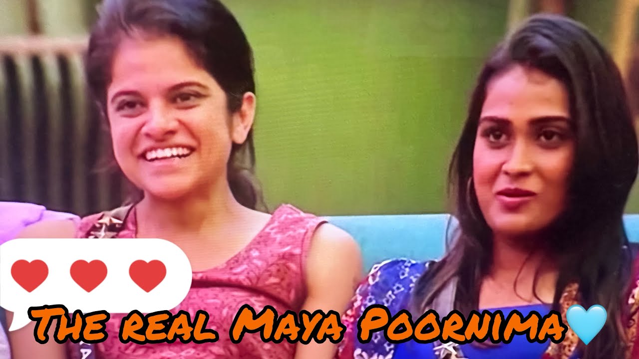 The Real Maya Poornima 🩵 | Biggboss S7 Tamil updates | Maya | Poornima ...