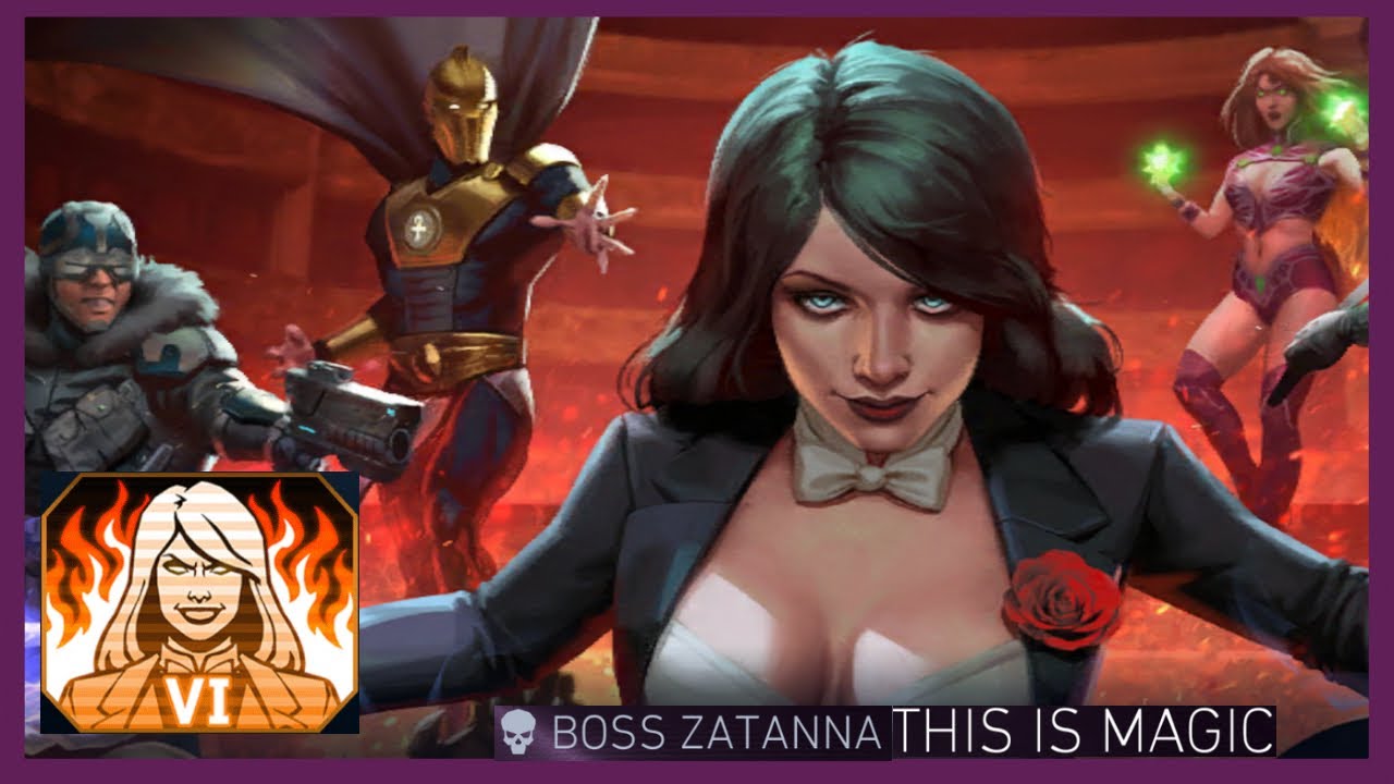 INJUSTICE 2 MOBILE - HEROIC 6 - THIS IS MAGIC - BOSS ZATANNA Solo Raid - YouTube