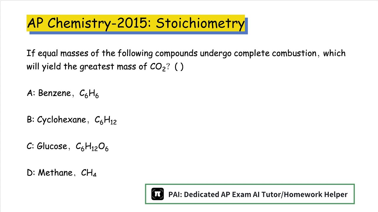 2015 AP Chemistry: Stoichiometry - YouTube