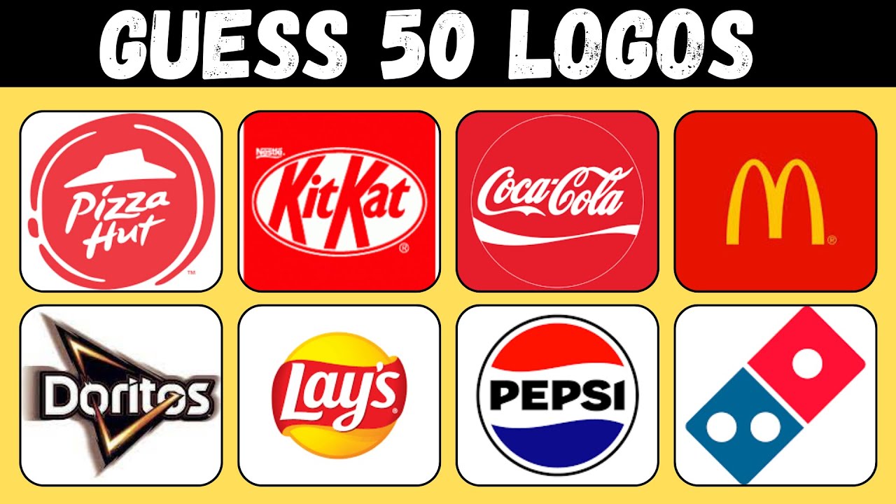Can you Guess the 50 logos ? | Logo Challenge 2024 - YouTube