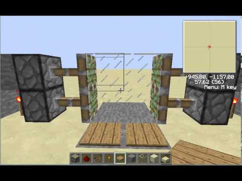 Minecraft : Tutorial Porta 2x2(fácil e compacto) - YouTube