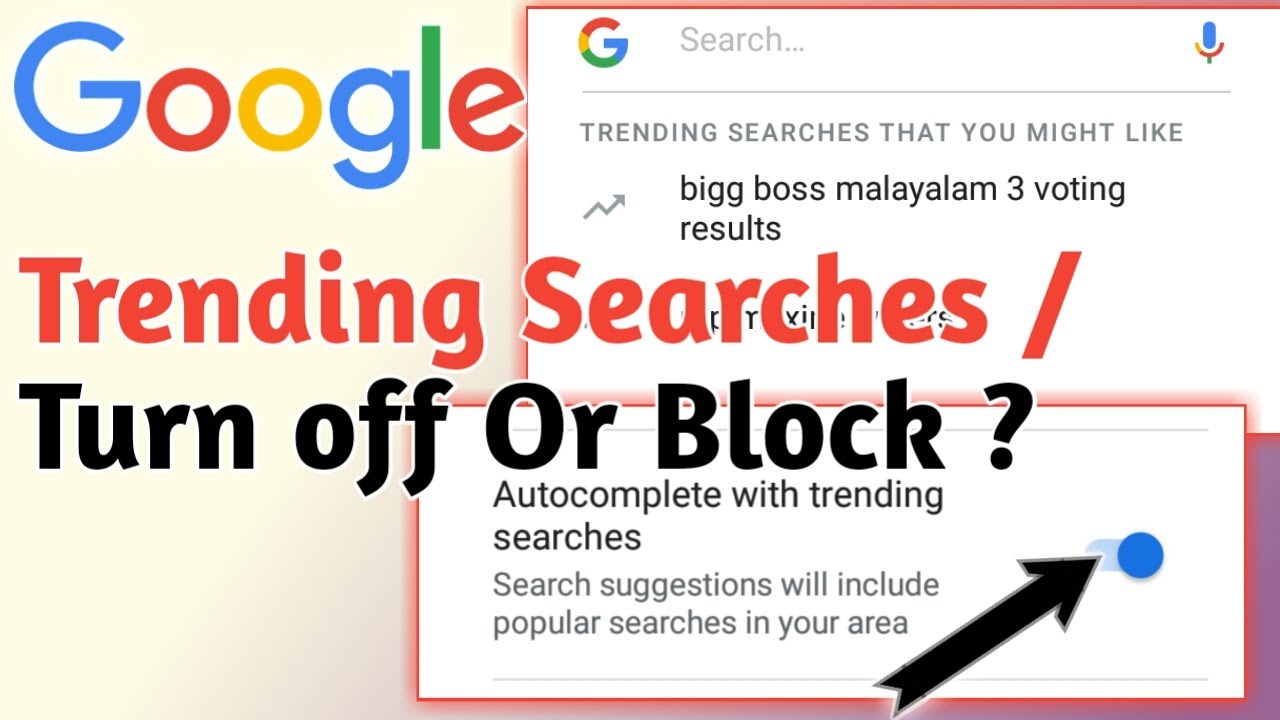 How To Turn Off Trending Searches On Google ? - YouTube