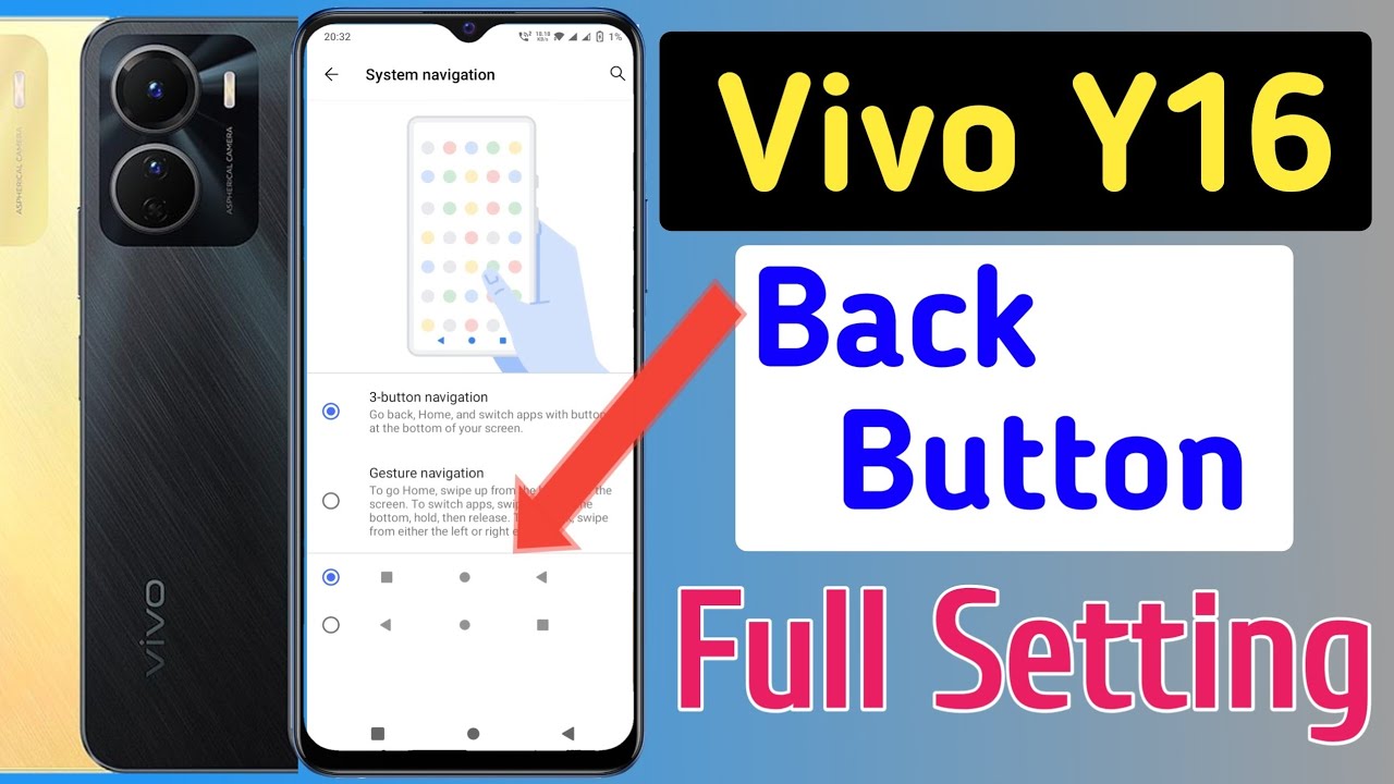 Vivo y16 back button setting/Vivo y16 back button change/Vivo y16 ...