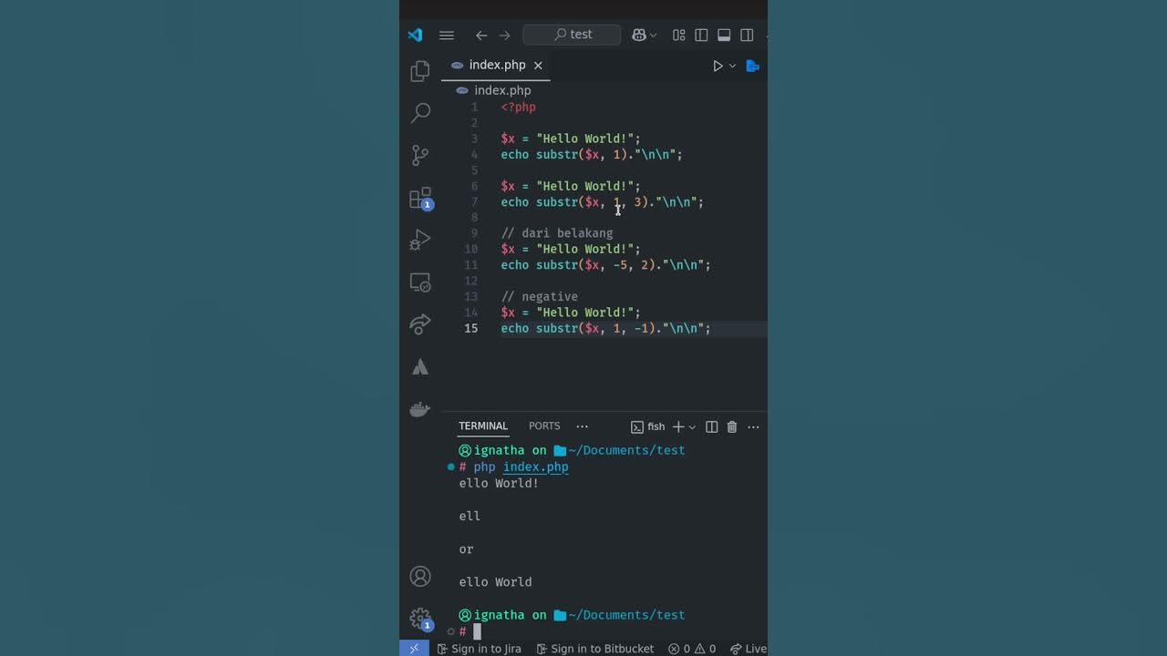 Aturan fungsi substr pada php untuk memotong string #phpdasar #coding - YouTube