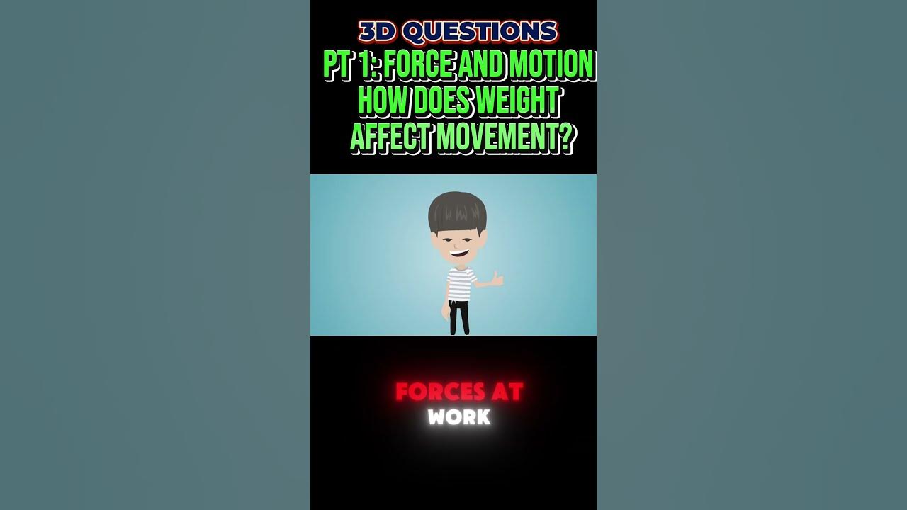 PT 1: How Weight Affects Motion: Force in Action | 3-D Questions from ...