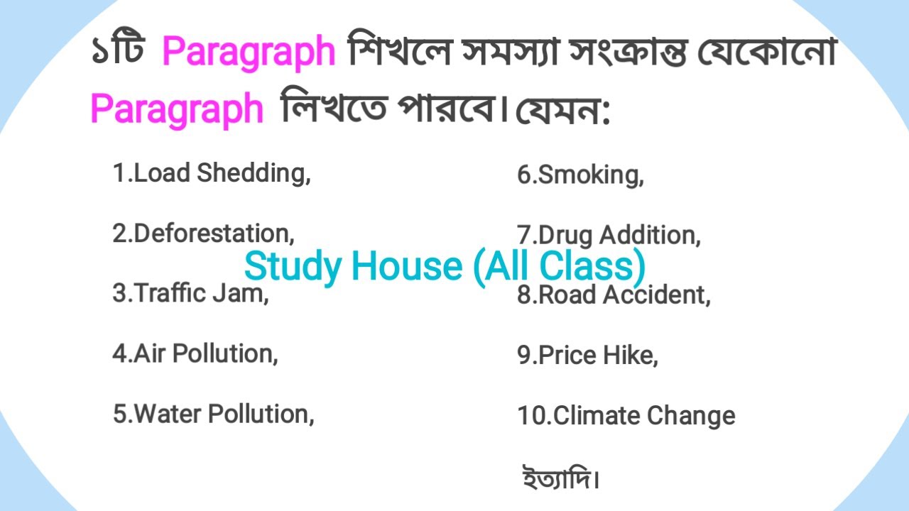 How to write any paragraph by learning 1 paragraph - YouTube