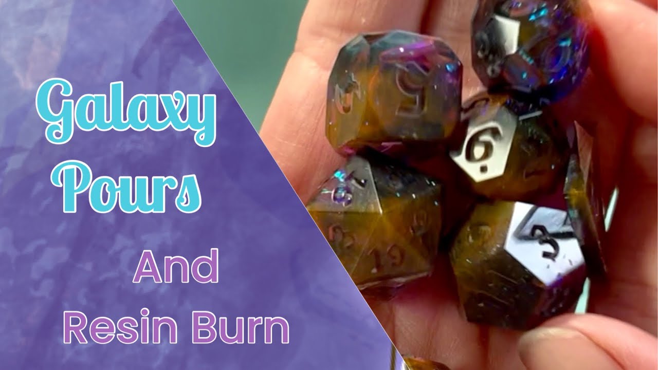 Galaxy Pours and Resin Burn - YouTube