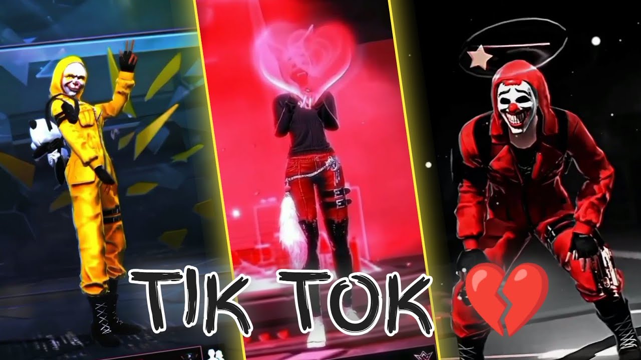 FREE FIRE TIK TOK AND SHAYARI 💔 // FF TIK TOK // ATTITUDE VIDEO 👀 ...