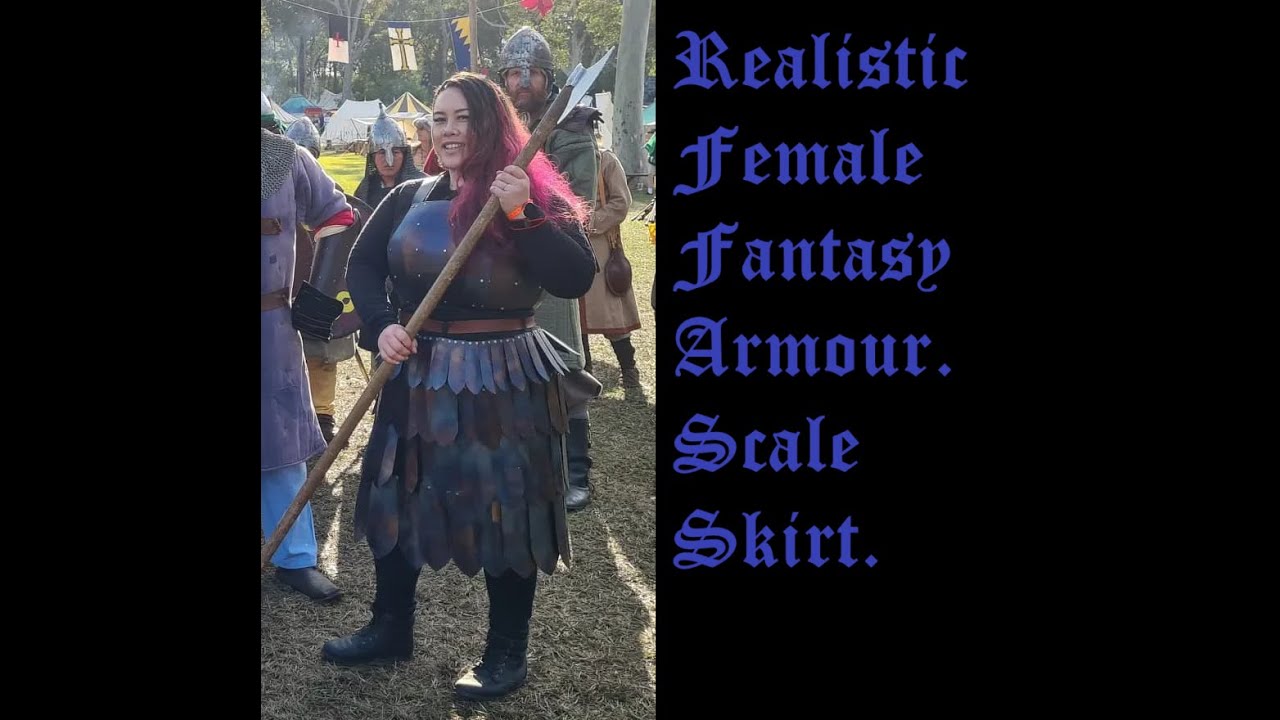 Realistic Female Fantasy Armour. Scale Skirt - YouTube