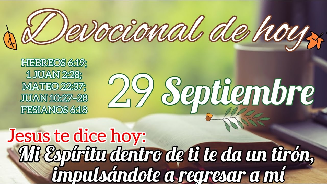Devocional de hoy 29 Septiembre | Devocionales cristianos cortos ...