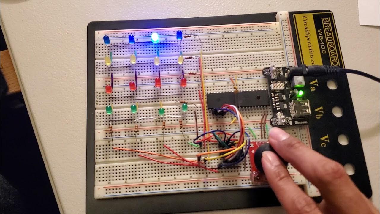 CS120B Custom Lab Progress_1 LED Matrix, Shift Register, and Joystick ...