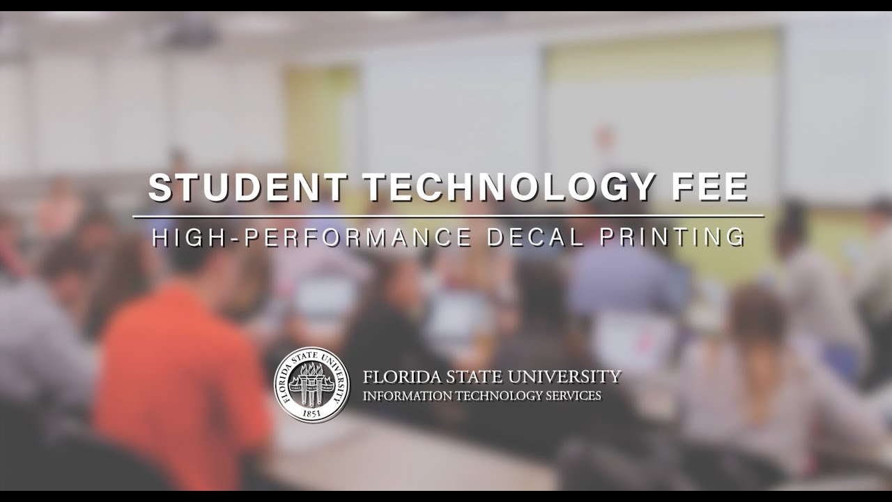 Student Technology Fee: High-Performance Decal Printing - YouTube