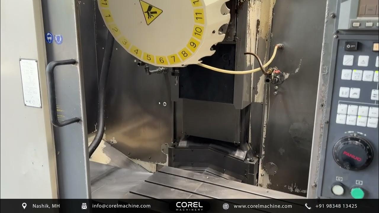 FANUC ROBODRILL T21iDL DRILL TAP VMC - YouTube