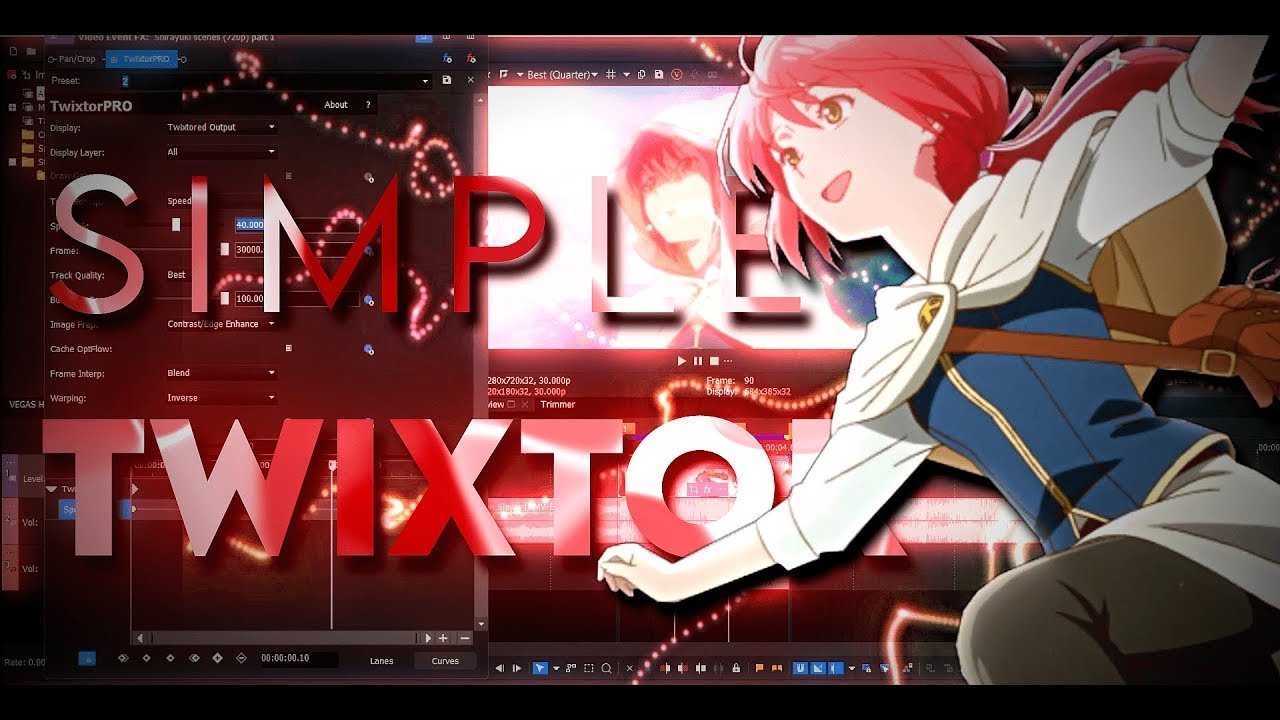 Simple Twixtor Tutorial Sony Vegas Pro - YouTube