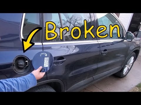 MK1 VW Tiguan Fuel door replacement DIY YouTube