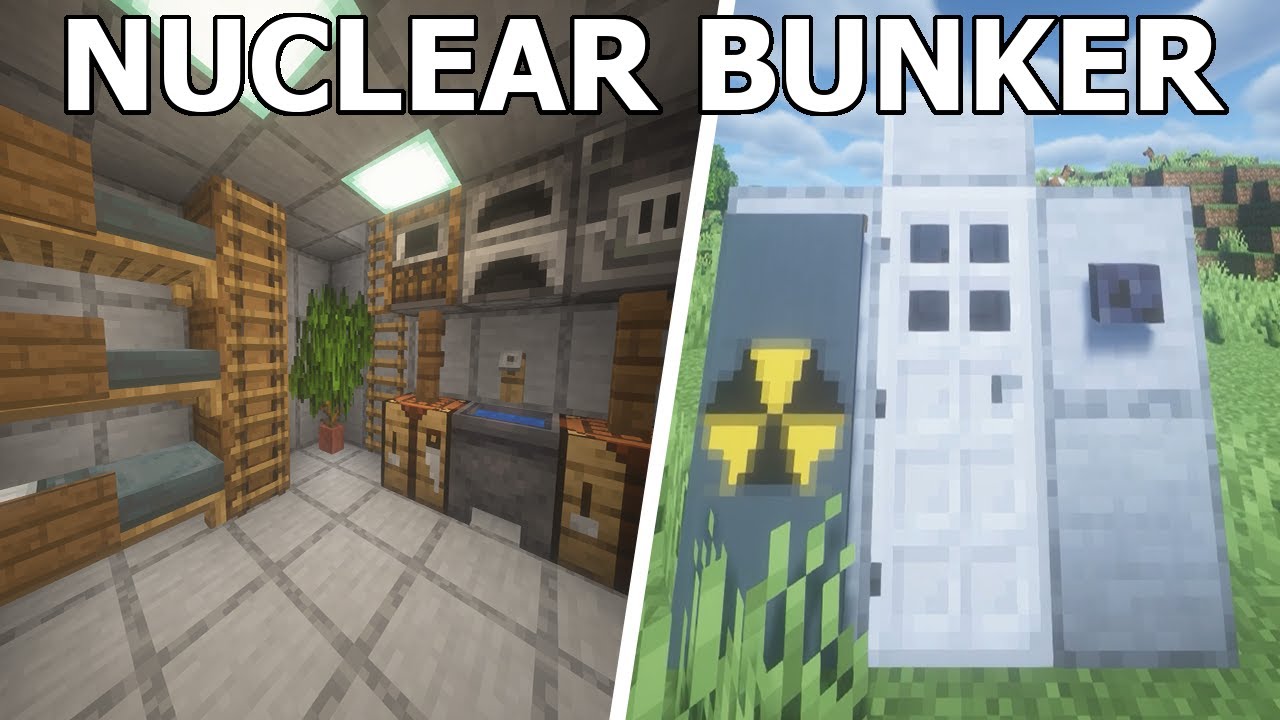 Nuclear Bunker Base for Survival Minecraft! [Tutorial] - YouTube