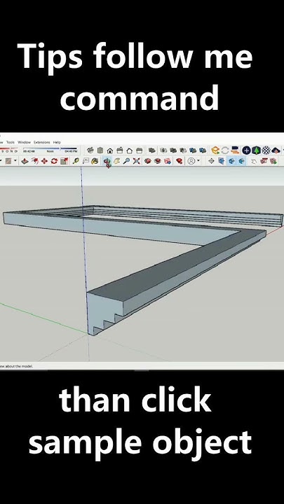 tips use command follow me on sketchup #sketchup #sketchuptutorial - YouTube