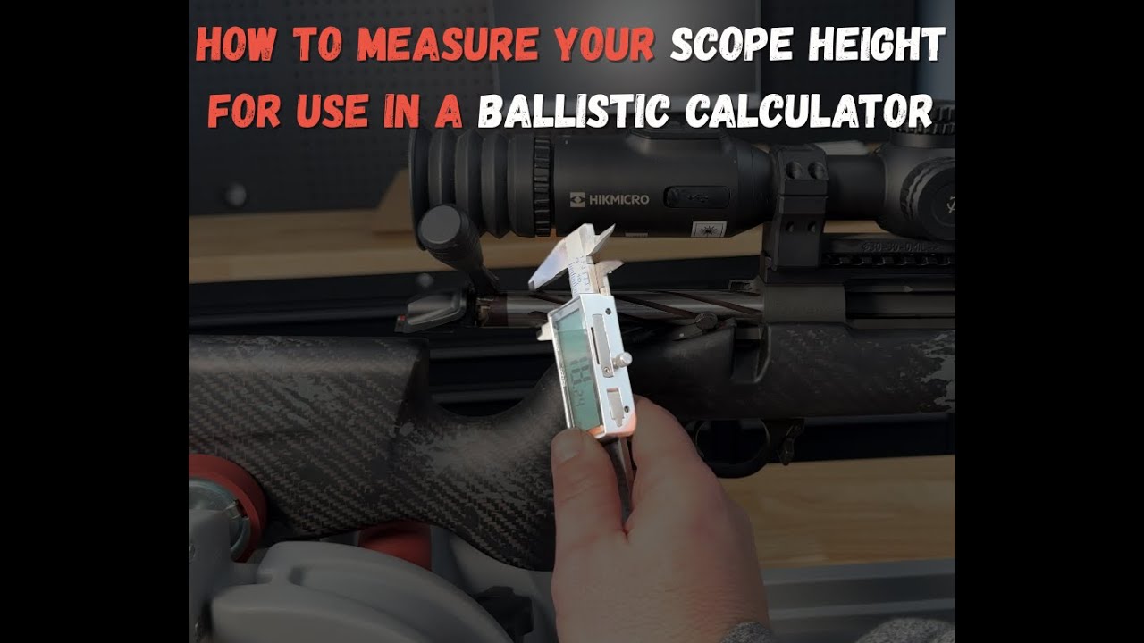 How to measure your scope height for use in a Ballistic Calculator with ...