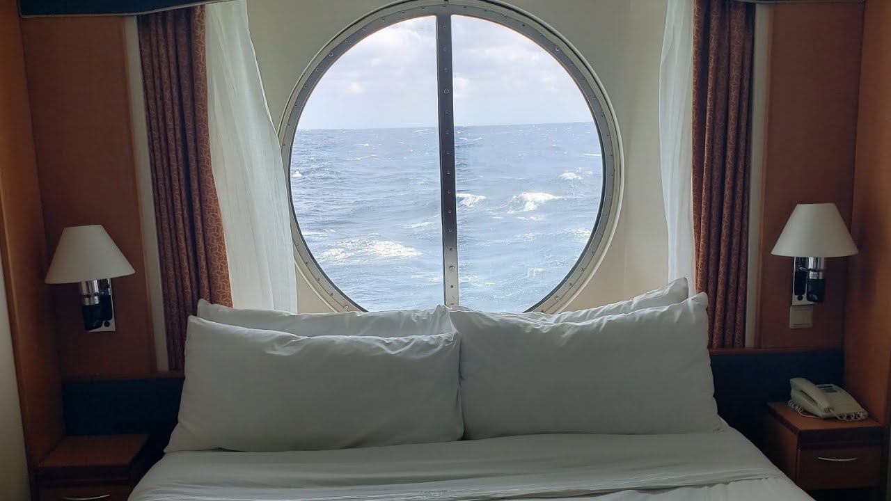 Royal Caribbean's Radiance of the Seas Oceanview Room Tour #3640 - YouTube