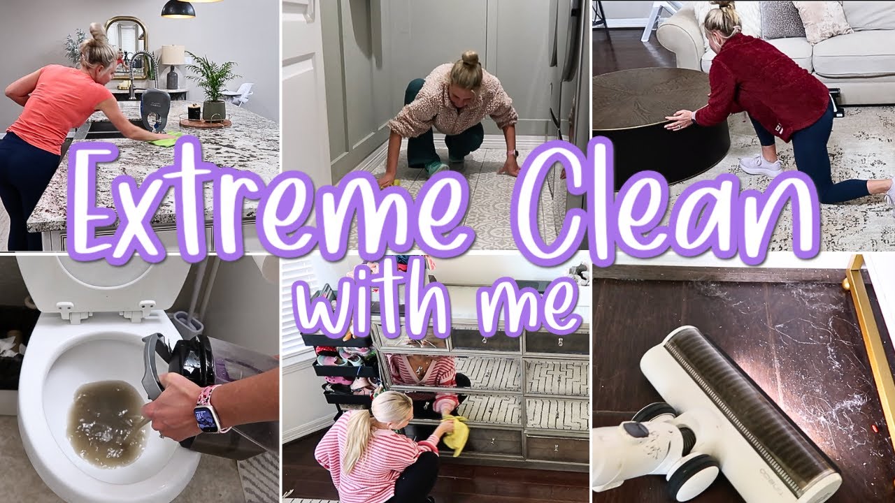 EXTREME CLEAN WITH ME 2024/ DEEP CLEAN HOUSE TRANSFORMATION / MESSY ...