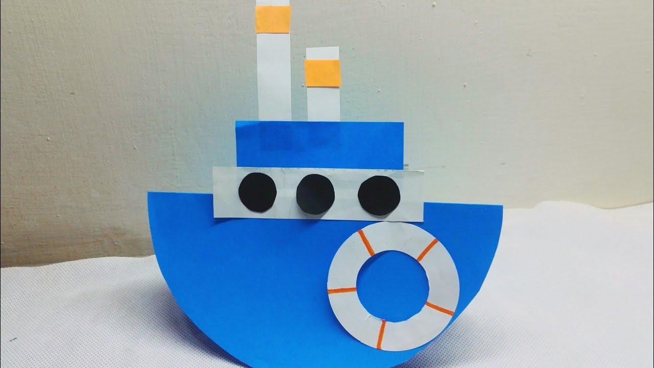 Cruise Ship Making Easy Tutorial With Color Paper | Easy Origami Boat ...