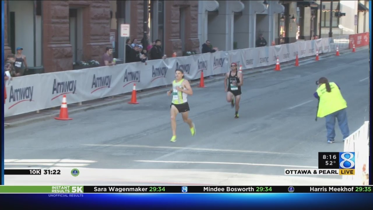 Same man wins 40th annual Fifth Third River Bank Run 5K, 10K - YouTube