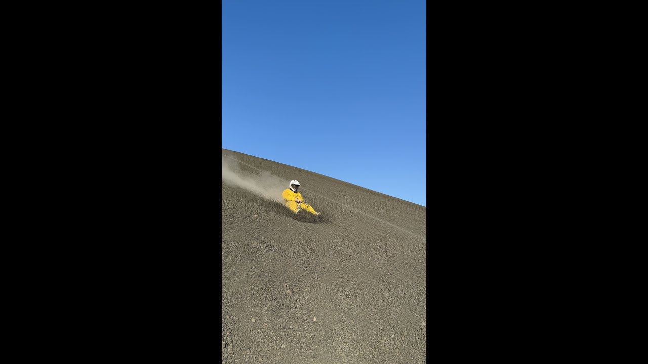 SANDBOARDING IN ACTIVE VOLCANO! CERRO NEGRO, NICARAGUA - YouTube