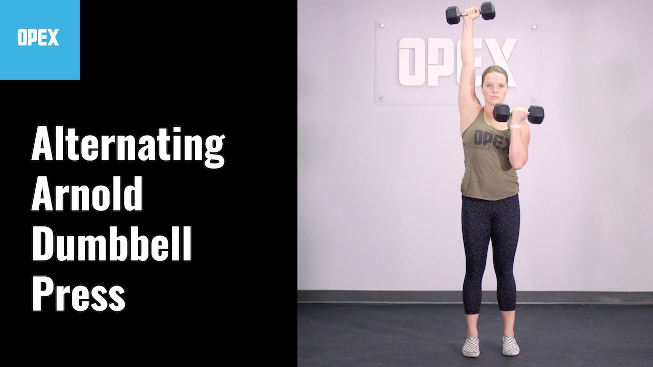 Alternating Arnold Dumbbell Press - OPEX Exercise Library - YouTube