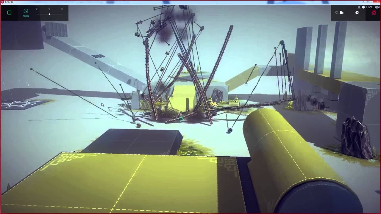 Besiege: Newtons Cradle Perfect Design - YouTube