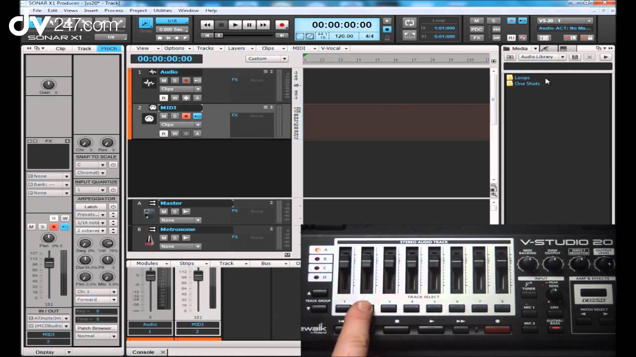 Cakewalk V Studio 20 tutorial part 4 - YouTube