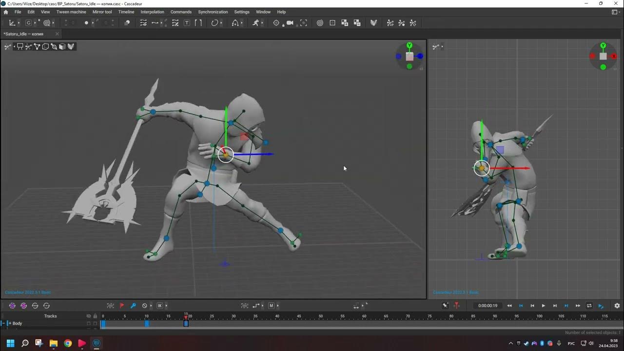 Creating animation in Cascadeur #8 - YouTube