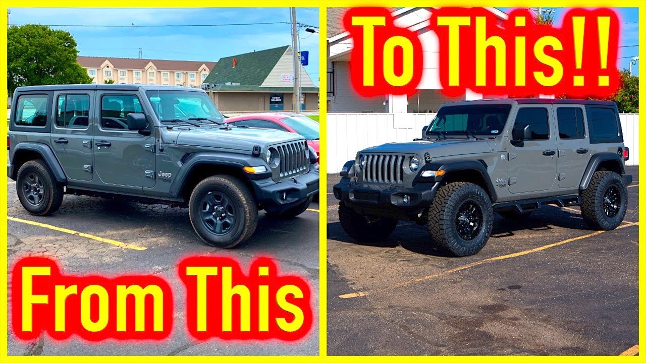 Brand New 2020 Jeep Wrangler BIG Upgrades at Line X Customs OKC!! - YouTube