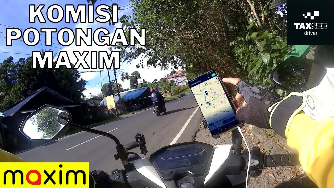 Potongan Maxim Bike, Potongan Komisi Maxim, Total Pendapatan Driver ...