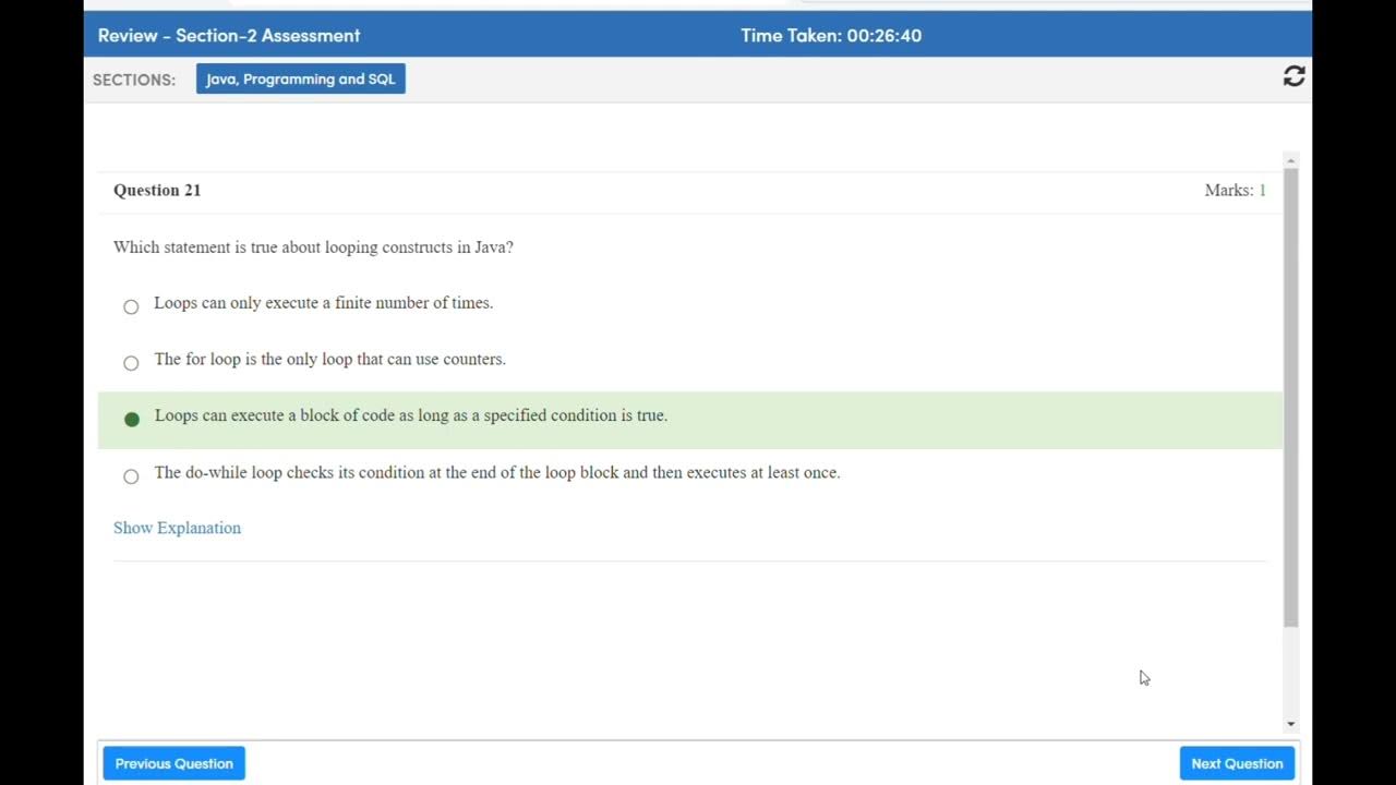 Quiz 37 Section 2 Assessment Kodnest Dream Factory 2024 Java Full Stack Development Youtube