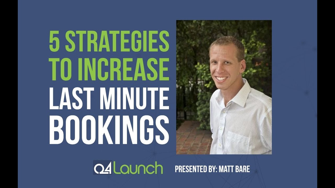 5 Strategies to Drive Last Minute Bookings - YouTube