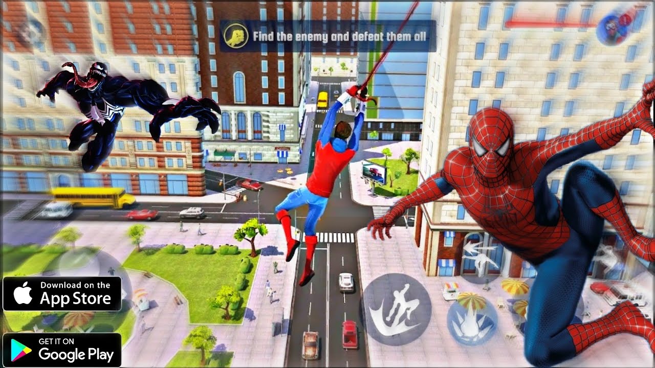 Spider fighting hero game #302 - YouTube