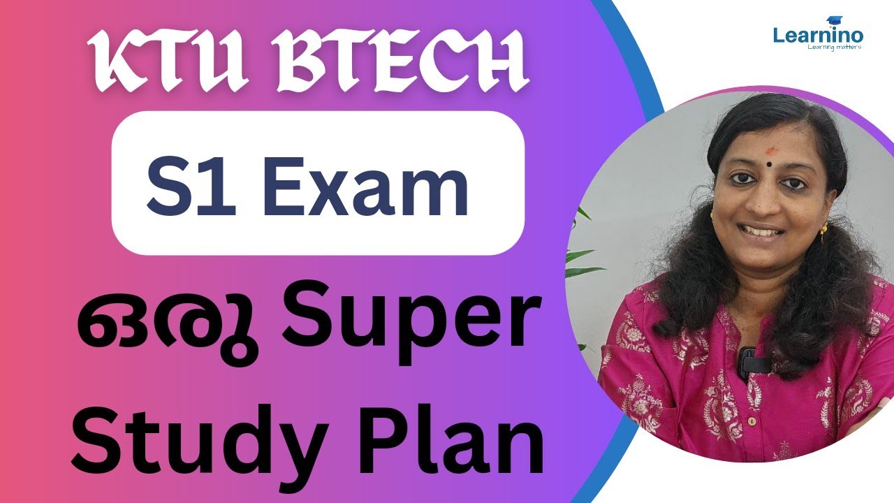 KTU BTECH 2019 schemeS1 Exam Study Plan S1S2 - YouTube
